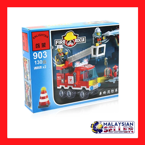 ENLIGHTEN [ FIRE RESCUE ]- City Series Building Block Toy ( 130 pcs ...
