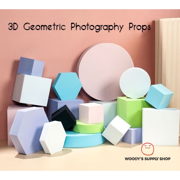 3D Geometry Photography Foam Props | Photo Shoot Props | Decor ...