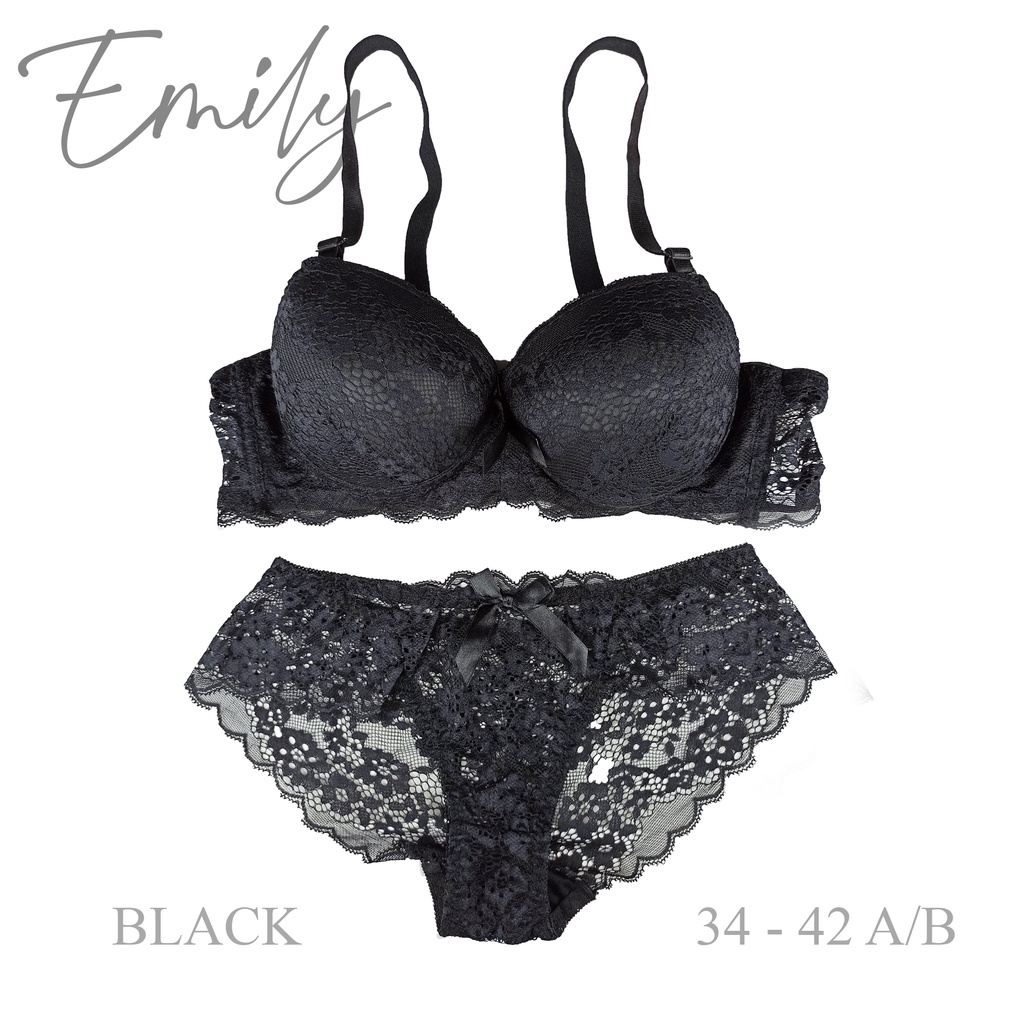 Emily BRA/BH SET+CD Belvaya BBS018 cup 36B-42B Wire | Shopee Malaysia
