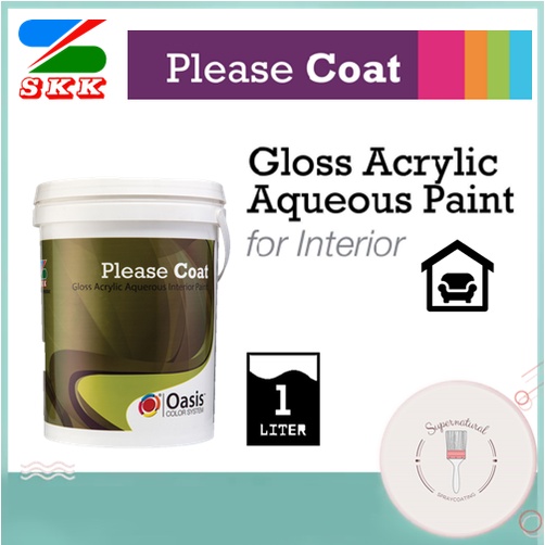 SKK Please Coat 1L Interior Acrylic Paint | Sheen Finishing | Wall ...