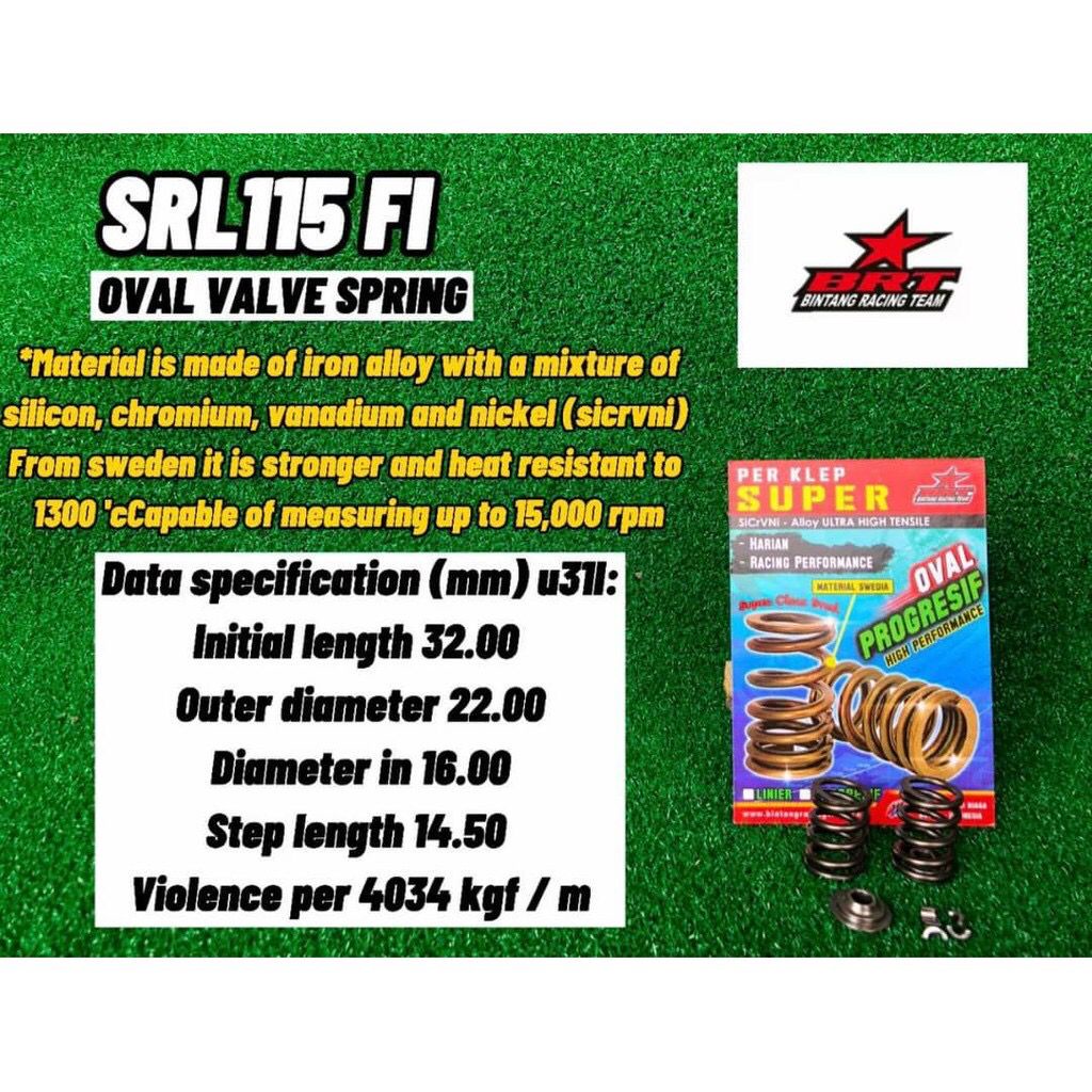 SRL115 FI BRT RACING OVAL valve spring | Shopee Malaysia