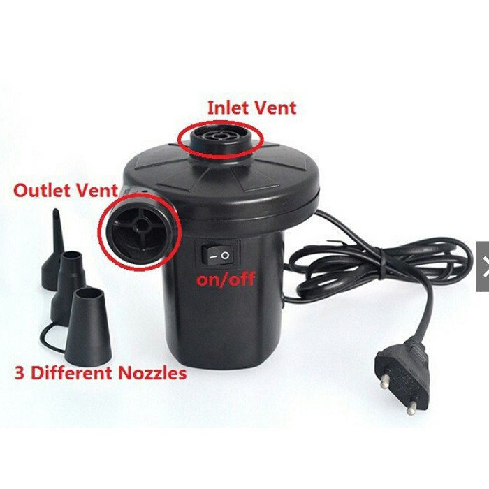 [MSIA PLUG] Electric Air Pump Inflate Deflate For Inflatable Swimming ...