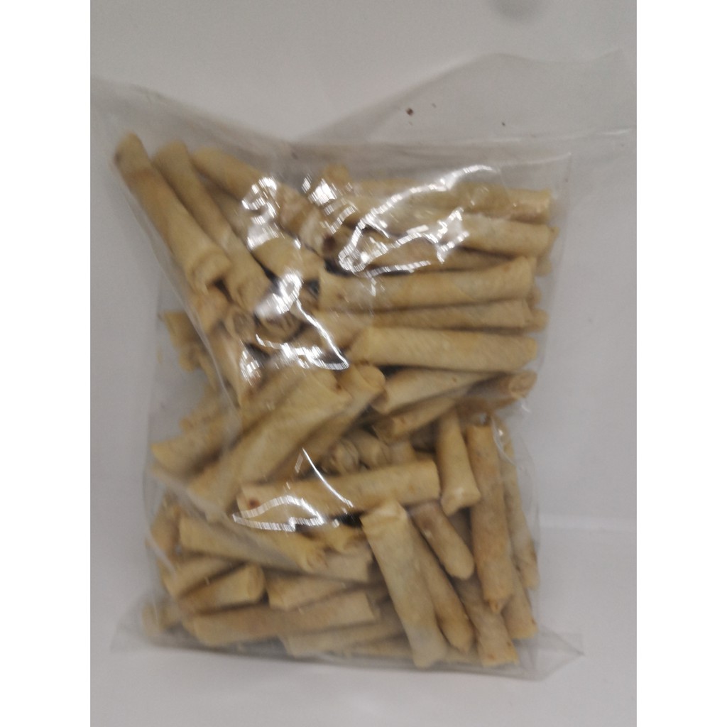 Popia mini inti serunding inti ikan simpul / gulung dan popia mini inti ...