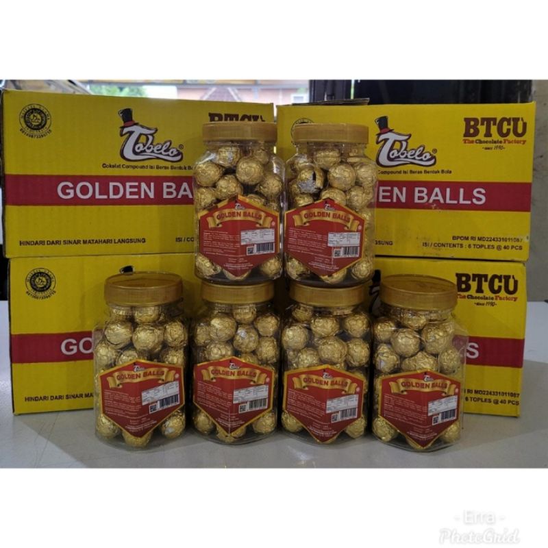 Tobelo GOLDEN BALL Chocolate 40pcs | Shopee Malaysia