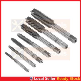 Screw Tap Drill Bit Straight Flute Groove Steel HSS Titanium Hand ...