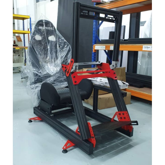 SIMMATCH RACING SIMULATOR STAND GT1 ALUMINIUM 4040/80 PROFILE SIM ...