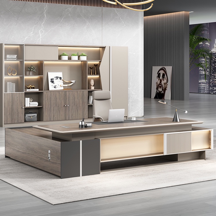 Office Desk Meja Pejabat Modern Simple Creative Boss Desk Office Desk ...