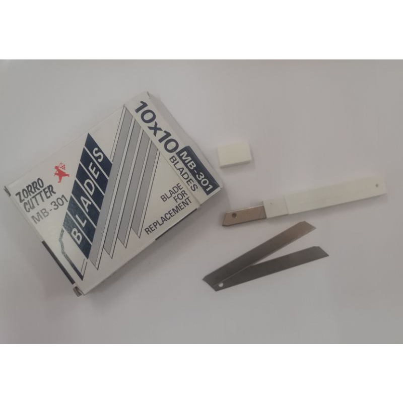 (100 PCS) 100% ORIGINAL ZORRO KOREA 9MM OR 18MM CUTTER BLADE REFILL ...