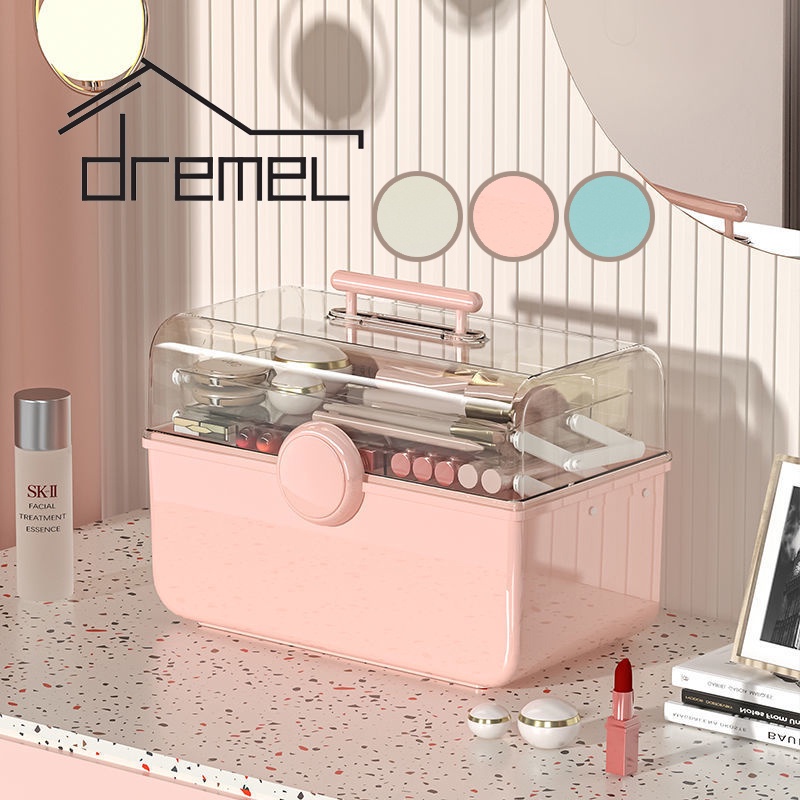 DREMEL Cosmetic Storage Box Simple Plastic Dustproof Transparent ...