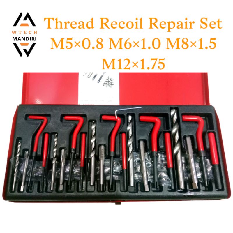 Thread Repair Kit Recoil Set M5 M6 M8 M10 M12 Recoil Thread Repair Tool ...