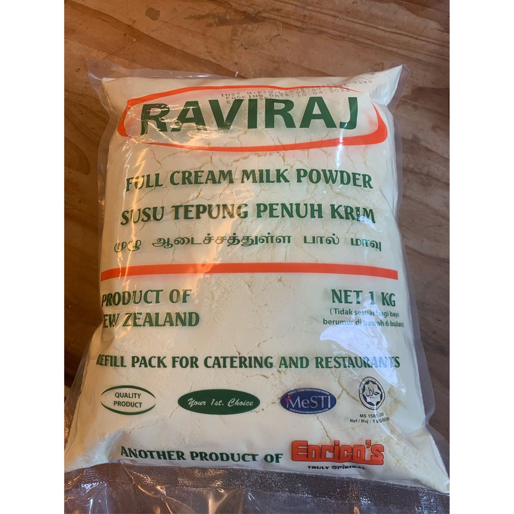 Enrico's Raviraj Full Cream Milk Powder 900g - NEW STOCK | Shopee Malaysia