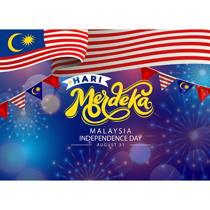 Banner Decoration / Backdrop - Merdeka / Malaysia Day | Shopee Malaysia