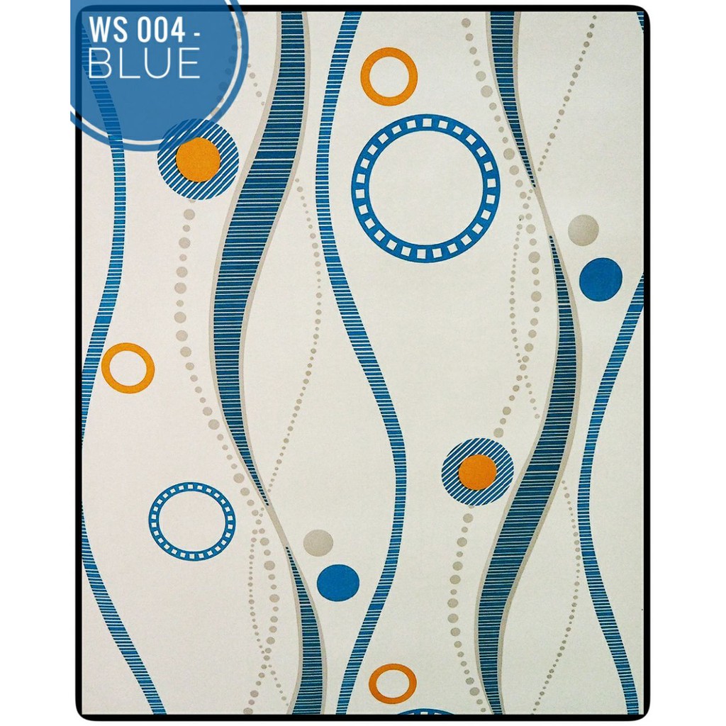 Wallpaper STICKER Wall WS-004 MOTIF ROUND STYLE 45CM X 8M | Shopee Malaysia