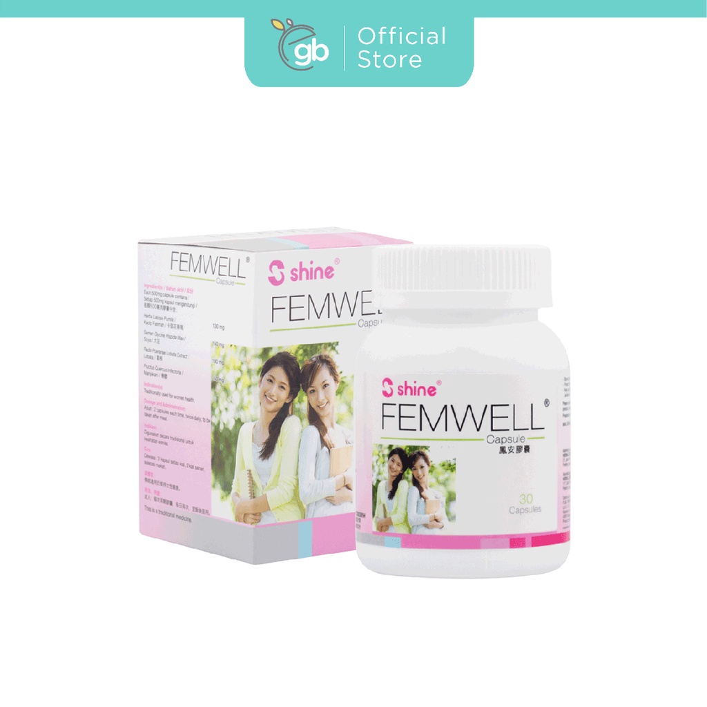Shine Femwell Capsule Kacip Fatimah Soy Lobata & Manjakani for Women ...