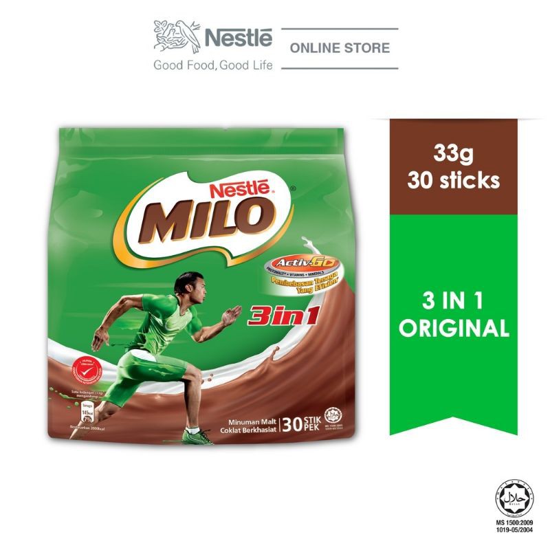 Nestle Milo Chocomalt 3 in 1 Powder (33g*26 sticks) | Shopee Malaysia