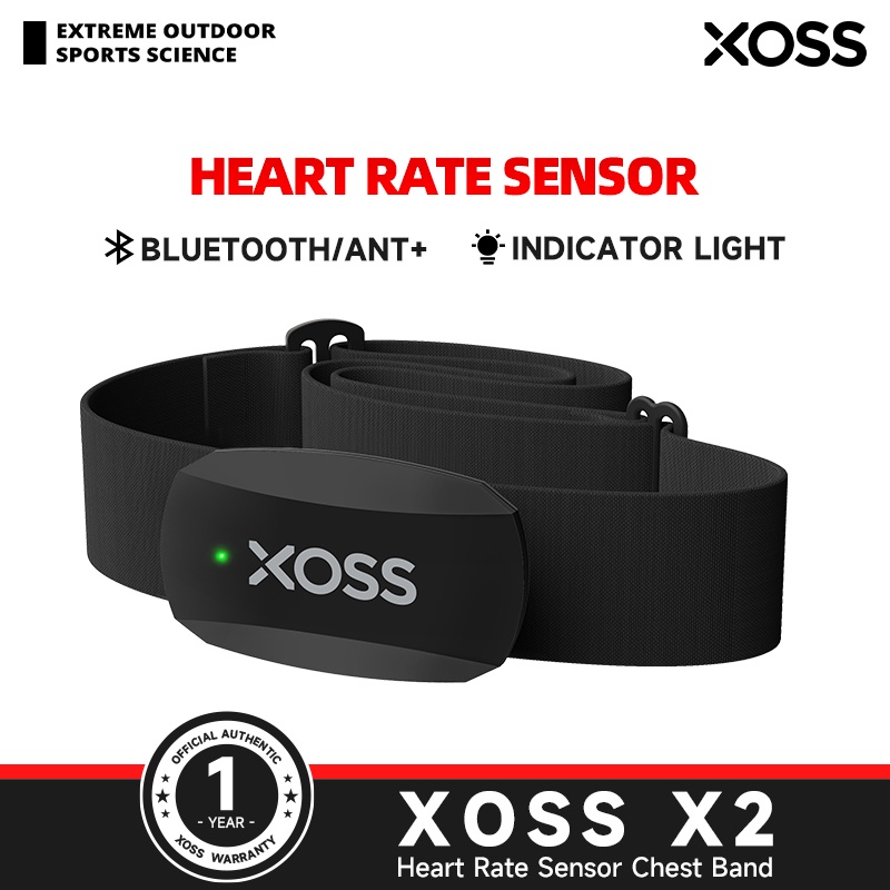 XOSS X2 heart rate sensor Chest Band for Running Cycling | Shopee Malaysia
