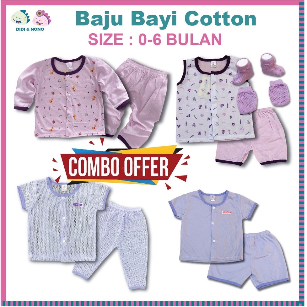 COMBO set Newborn baby wear ,baby cloth baju set bayi,baju baby set ...
