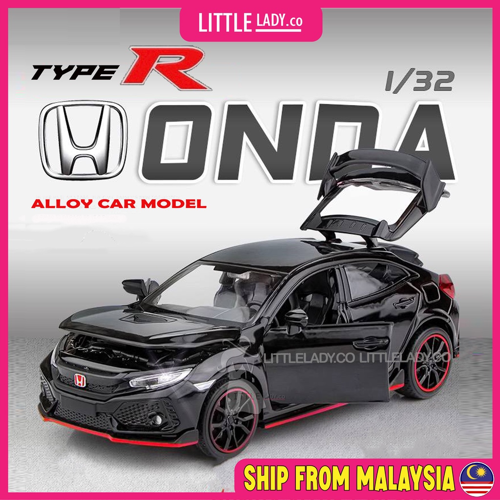 1:32 Honda Civic Type-R Alloy Diecast Model Car for Kids Toys Die Cast ...