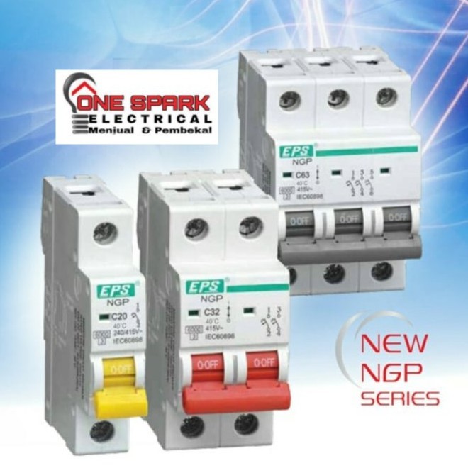 EPS 1 POLE HIGH QUALITY MCB Miniature Circuit Breakers 10A 20A 32A (6KA APPROVED SIRIM) | Shopee ...