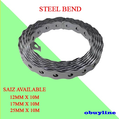10Meter Multi Purpose Steel Band 12MM / 17MM/ 25MM | Shopee Malaysia