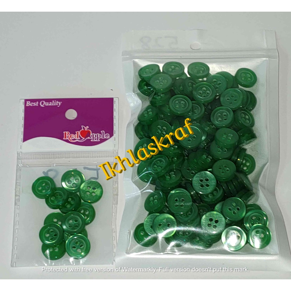 ( Butang - 119 ) 18L butang kemeja 4 lubang bulat 12 biji berkualiti ...