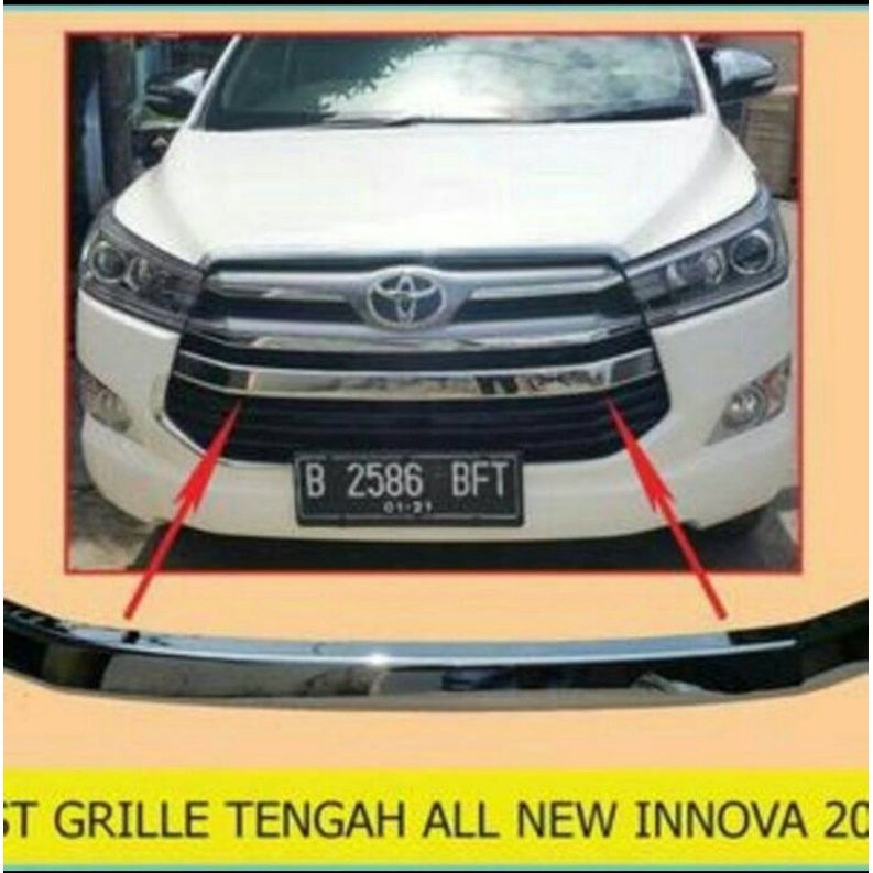 LIST OF MIDDLE FRONT BUMPER GRILL FOR ALL NEW INNOVA REBORN | Shopee ...