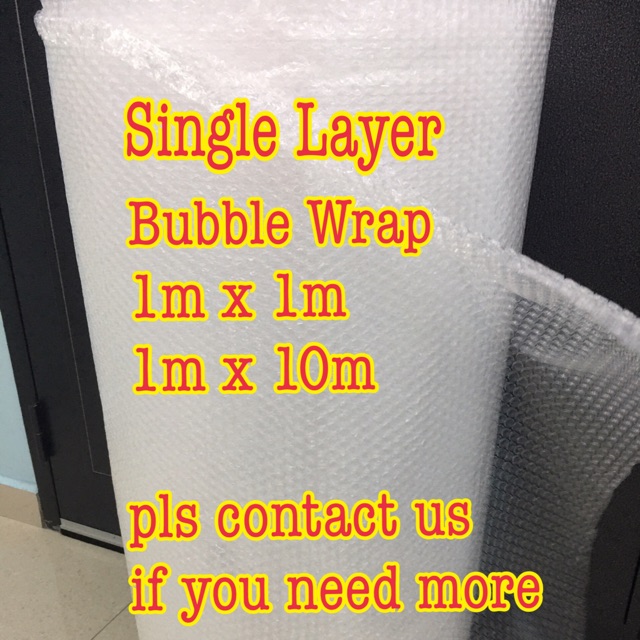 Wrap Single Layer 1m x 10m Packaging Paper 泡泡纸 | Shopee Malaysia