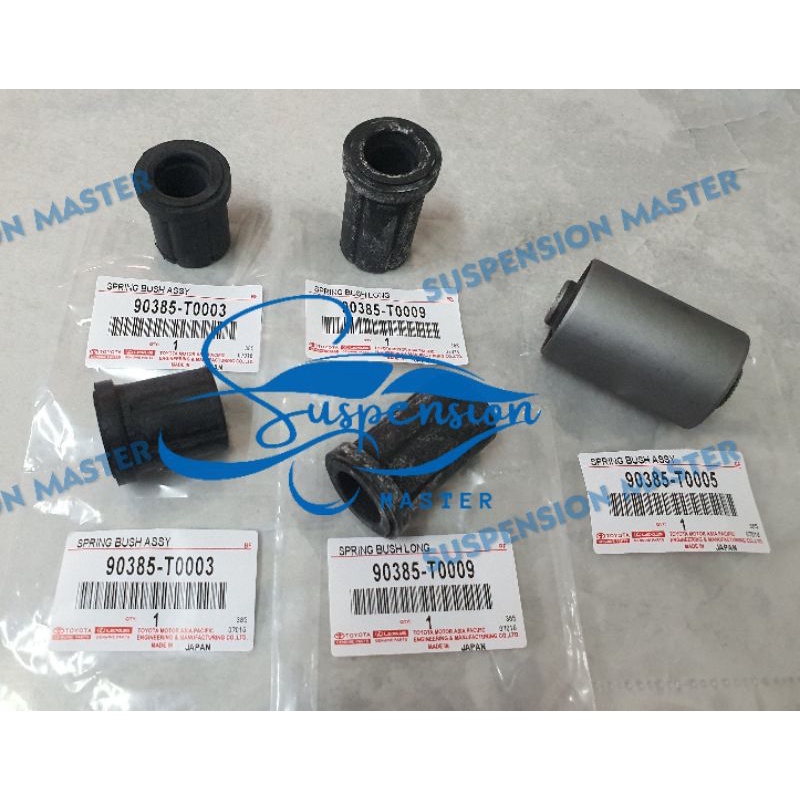 10 IN 1 SET - LEAF SPRING BUSH SET - TOYOTA HILUX VIGO KUN25 / KUN 26 ...