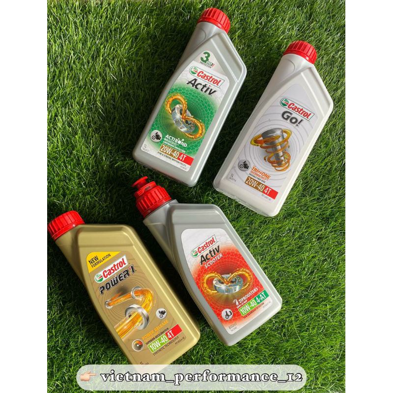 💥100% ORIGINAL CASTROL 4T MINYAK HITAM CASTROL POWER1 4T GO CASTROL ...