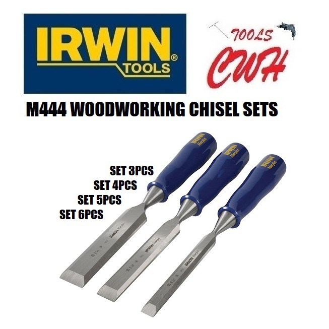 3PCS 6PCS IRWIN MARPLES M444 WOODWORKING WOOD CHISEL SET CARVING TOOL ...