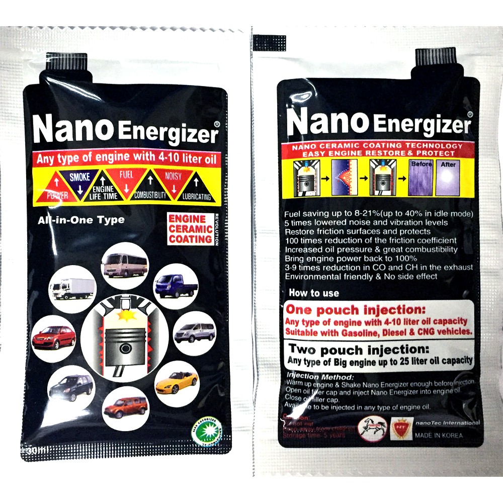 Nano Energizer - Engine Ceramic Coating Anti Friction Oil For Car and ...
