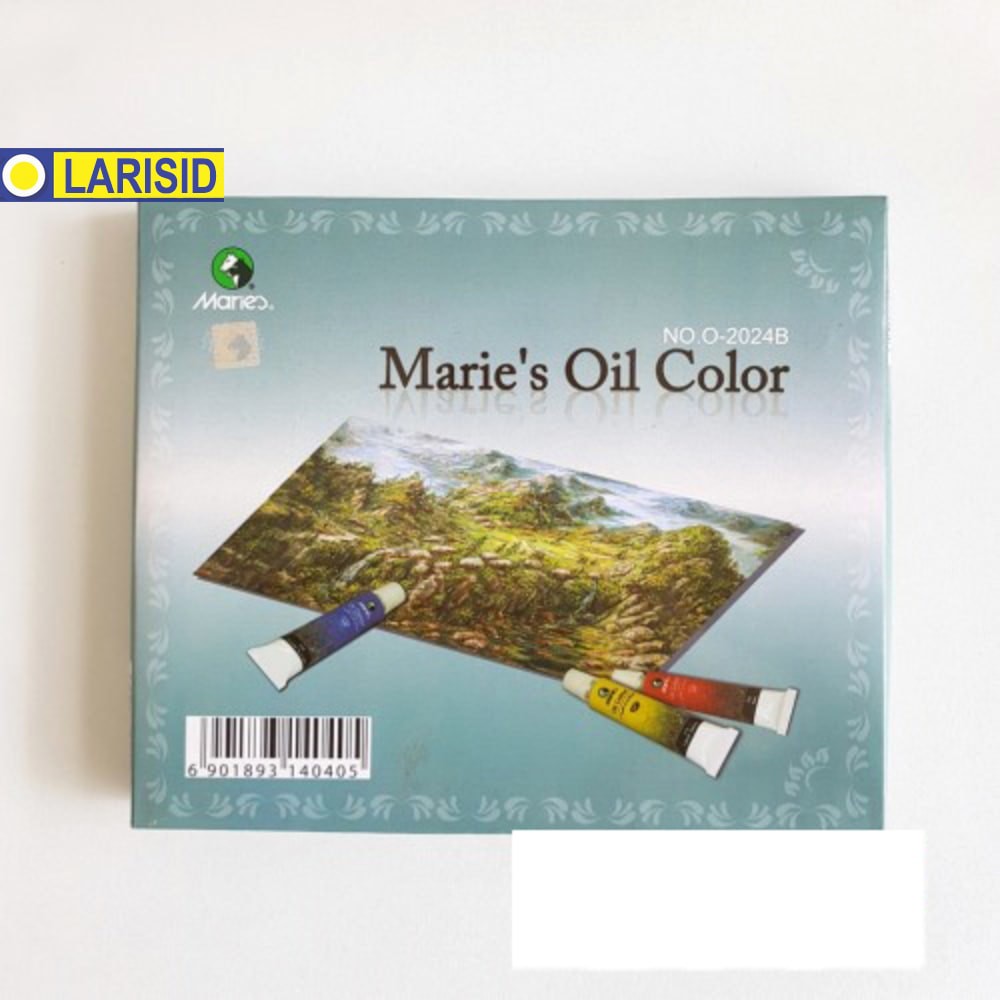 MARIES OIL COLOR OIL Paint SET 24 Colors 12ML | Shopee Malaysia