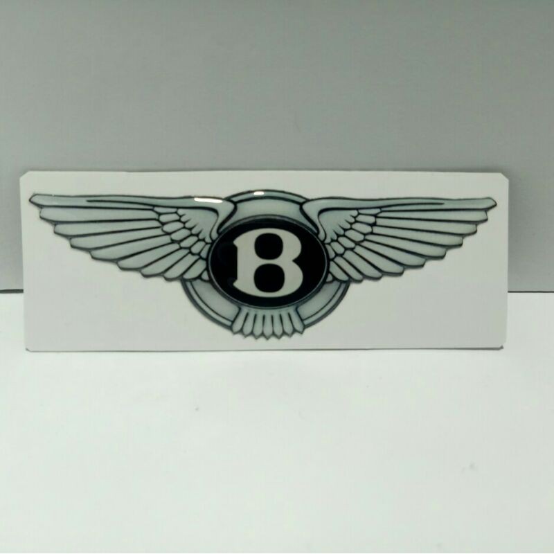 Bentley logo flexible resin embossed sticker Emblem | Shopee Malaysia