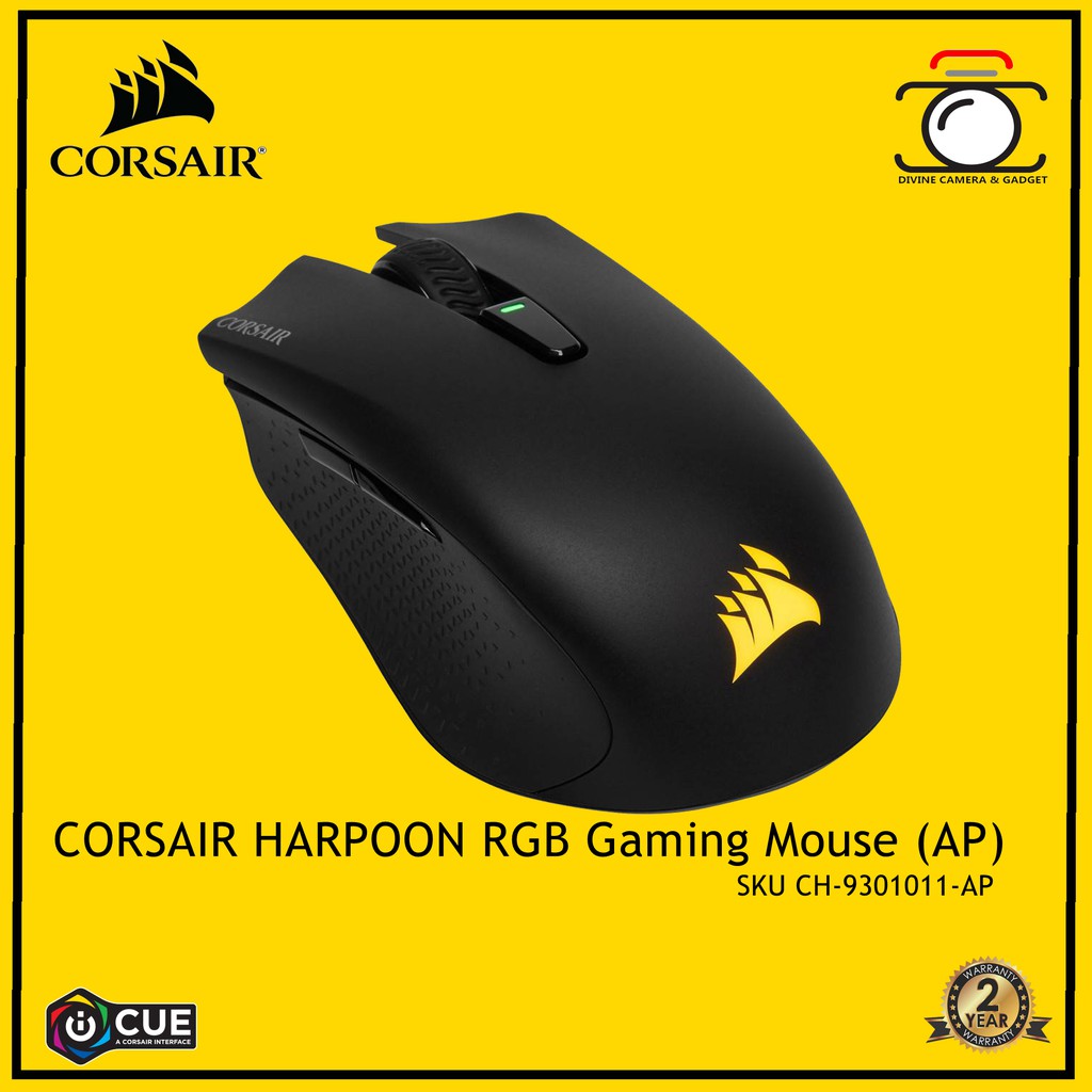 CORSAIR HARPOON RGB WIRELESS Gaming Mouse (AP) SKU CH-9311011-AP ...