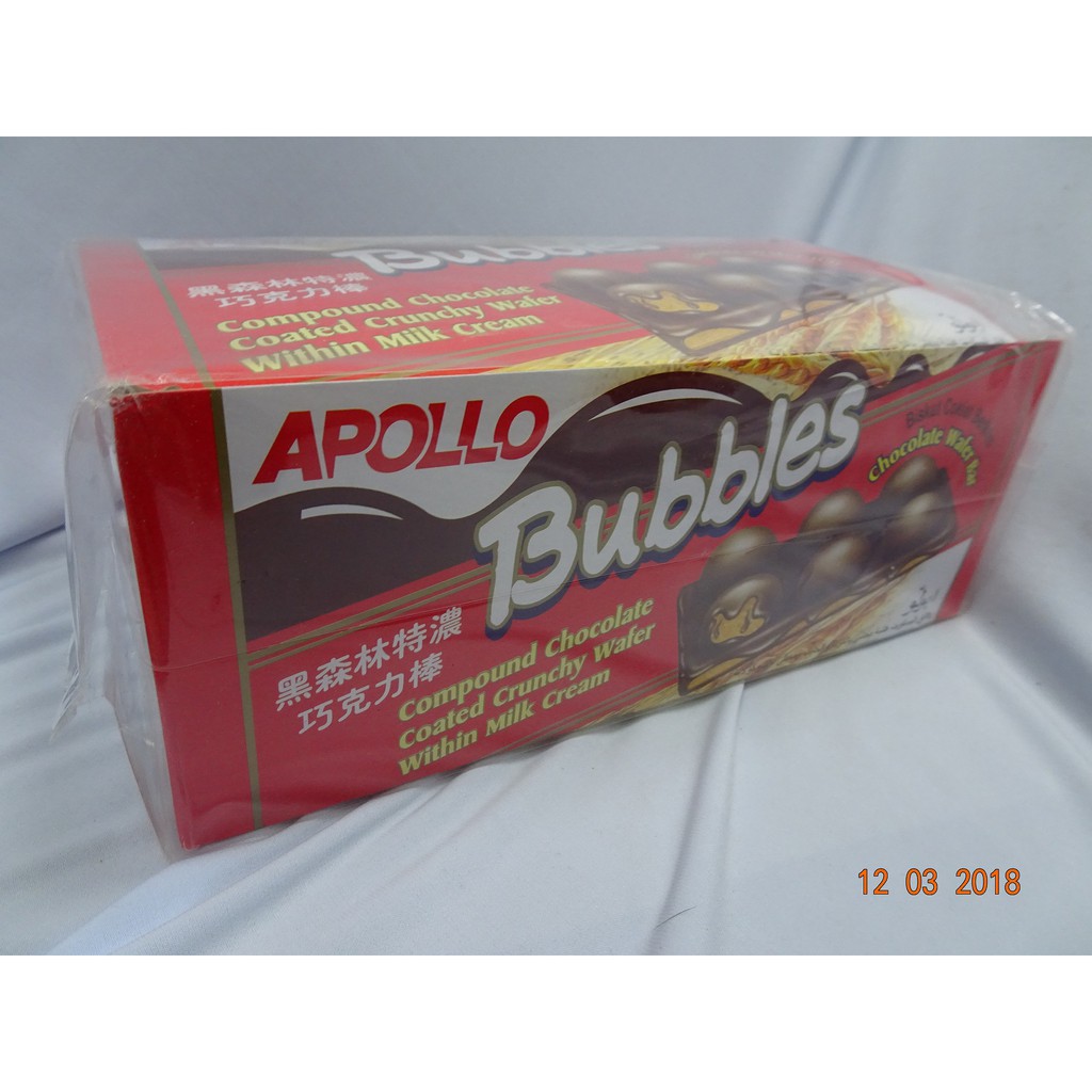 24 Packs Apollo Bubbles Chocolate Wafer 32g (LOCAL READY STOCKS ...