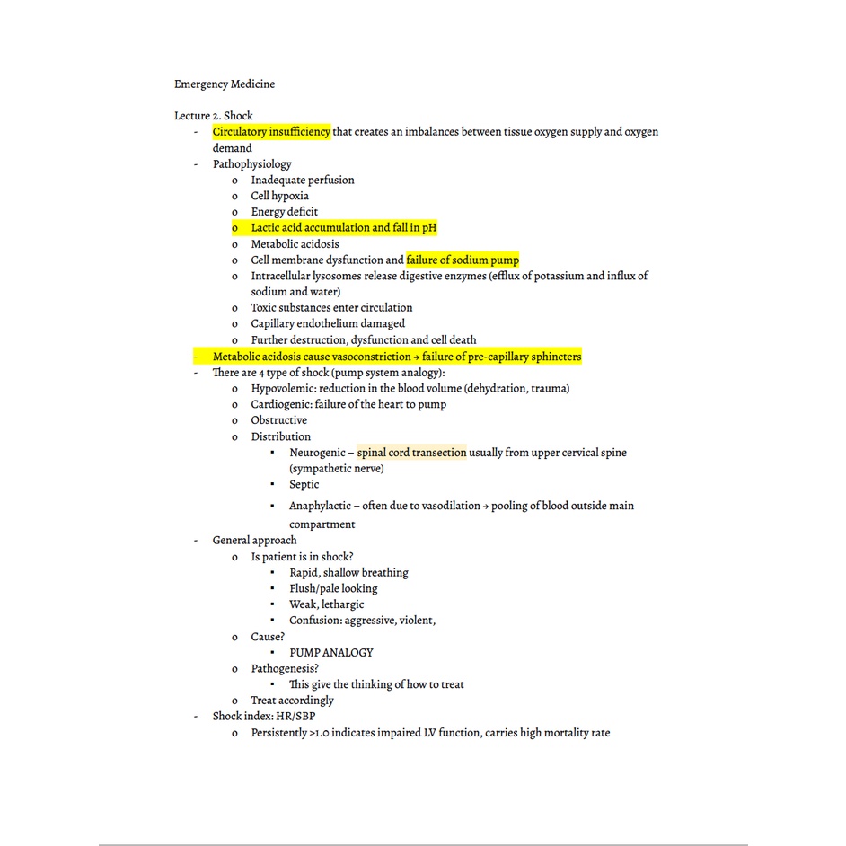 ALL Emergency Medicine Notes | Shopee Malaysia