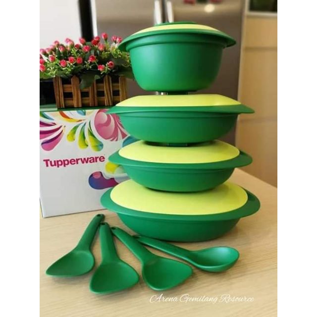 Tupperware serving set with gift box | Shopee Malaysia