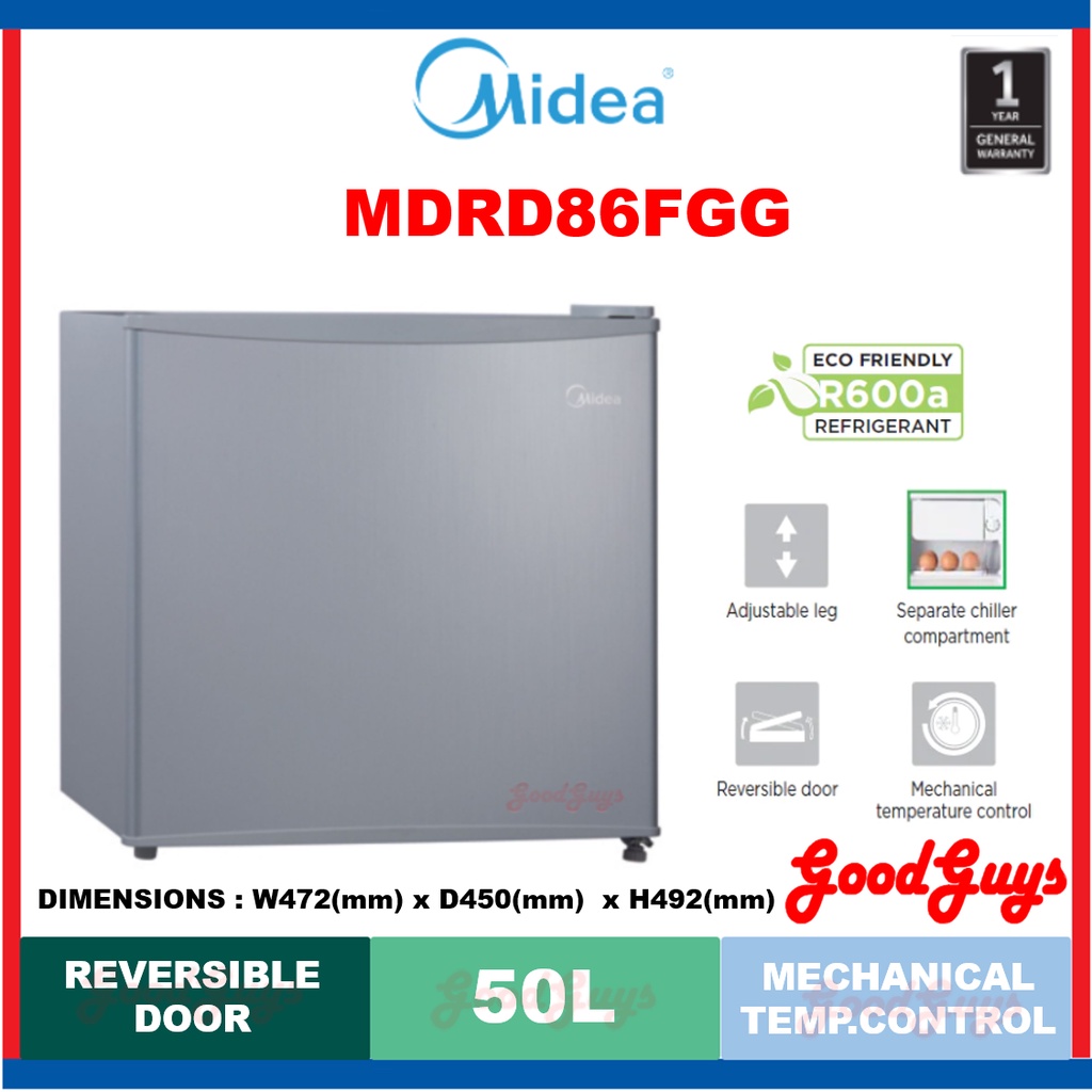 [NEW] MIDEA MDRD86FGG 50L MINI BAR REFRIGERATOR [REPLACE MS-50V / MS-50 ...