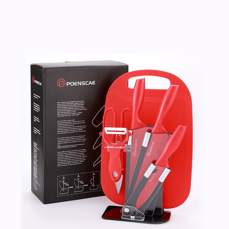 [READY STOK] 7 in 1 Kitchen Knife Set / Set Alatan Dapur / Set Pisau ...