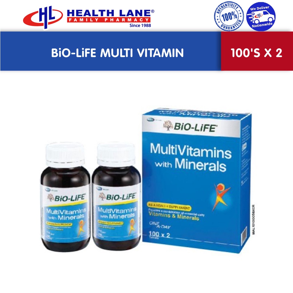 BiO-LiFE Multi Vitamin (100's x 2) | Shopee Malaysia