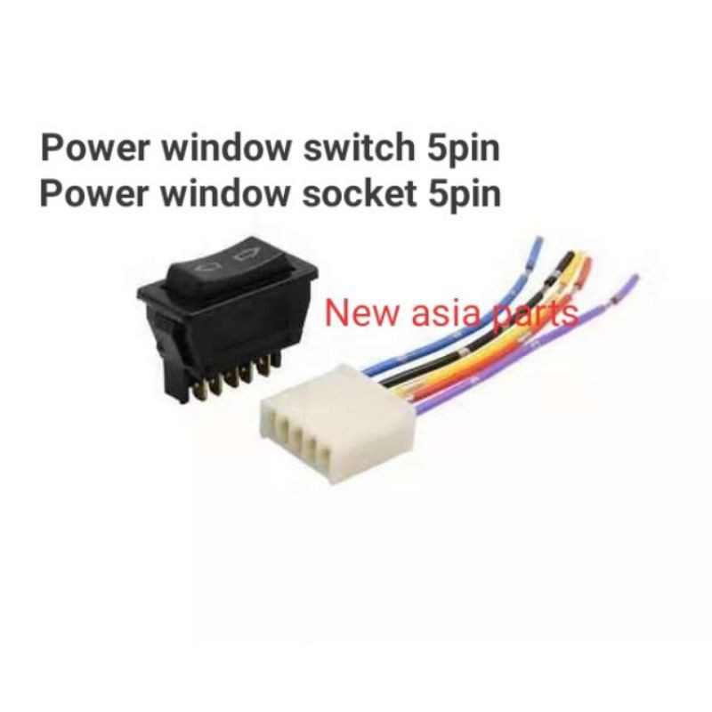 Proton saga/perodua kancil Power Window Switch 5pin & Power Window ...