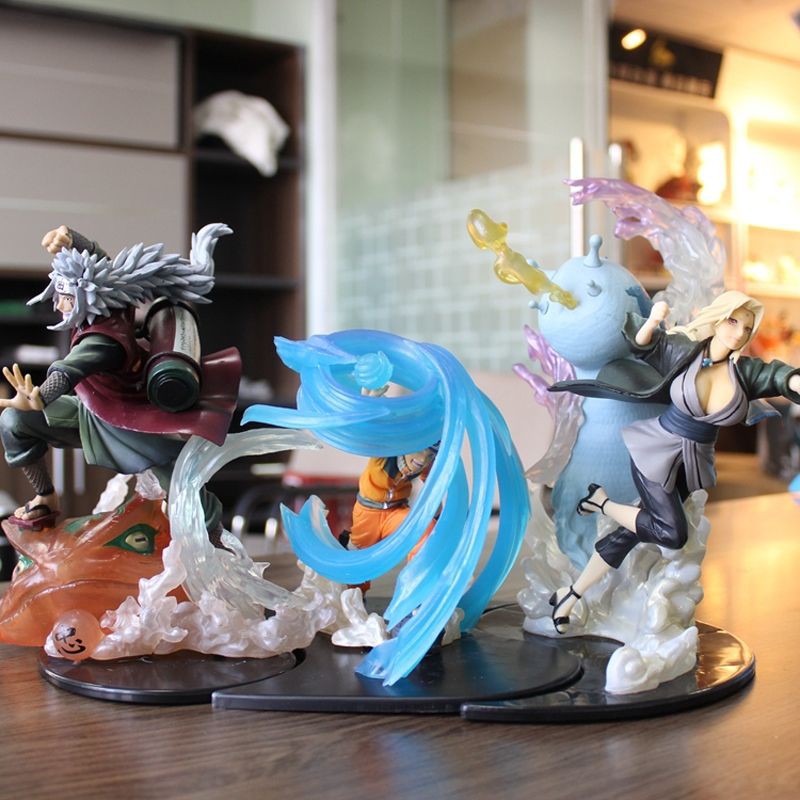 🔥BIG OFFER🔥NARUTO JIRAIYA GAMA SENNI TSUNADE CR FIGURE STATUE MODEL ...