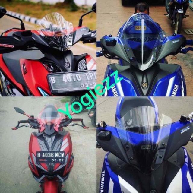 Winshield sectbill for yamaha aerox 155 visor sectbill aerox flyscreen ...