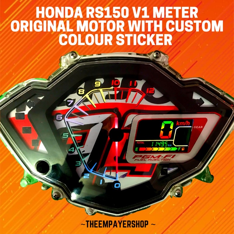 HONDA RS150 V1 METER ORIGINAL MOTOR WITH CUSTOM COLOUR STICKER USED ...