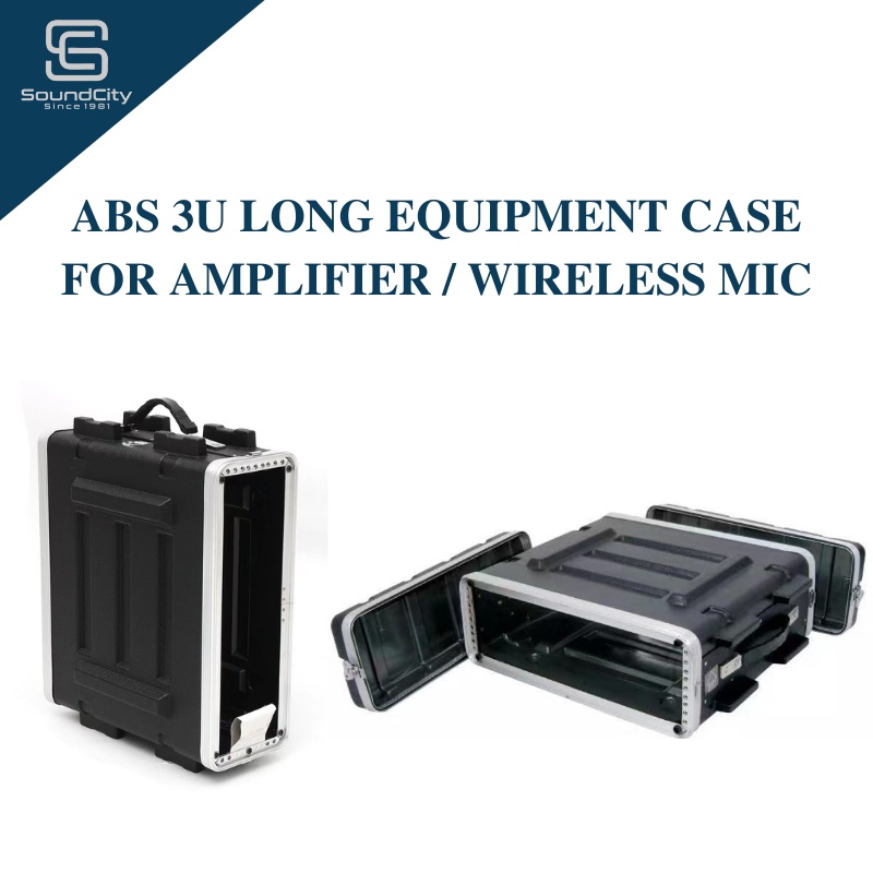 ABS 3U Long Equipment Case For Amplifier / Wireless Mic Flight Case ...