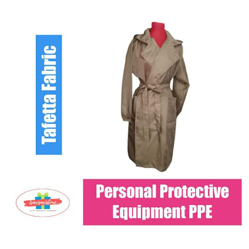 Washable Personal Protective Equipment PPE Gown Fashionable Trench Coat ...