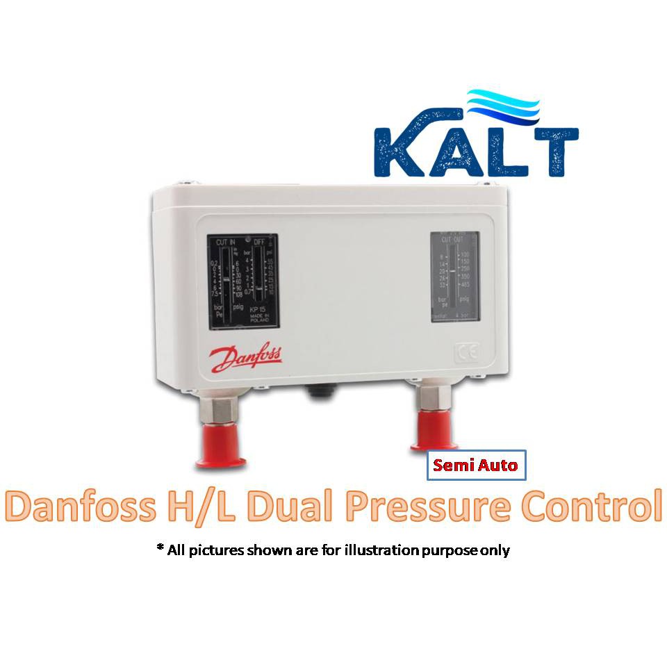 Danfoss H/L Dual Pressure Control (Semi Auto) KP15-060-124366 | Shopee ...
