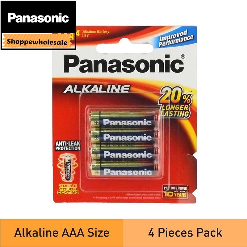 PANASONIC LR03T/4B Alkaline Battery (AAA Size) 4pcs | Shopee Malaysia