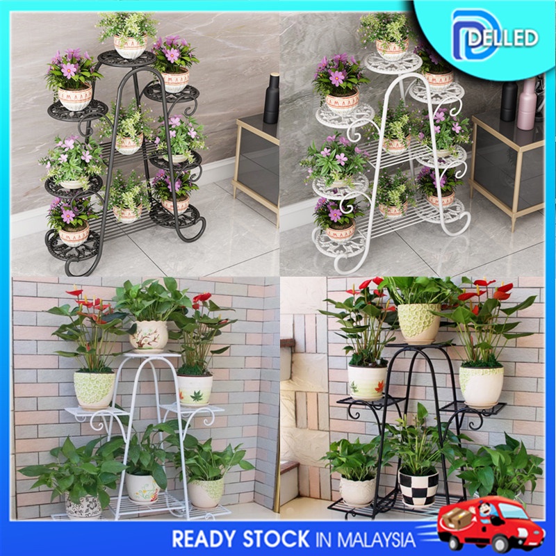 🇲🇾DELLED🇲🇾 6/9 Layer European Flower Rack Rak Bunga Bertingkat Murah ...