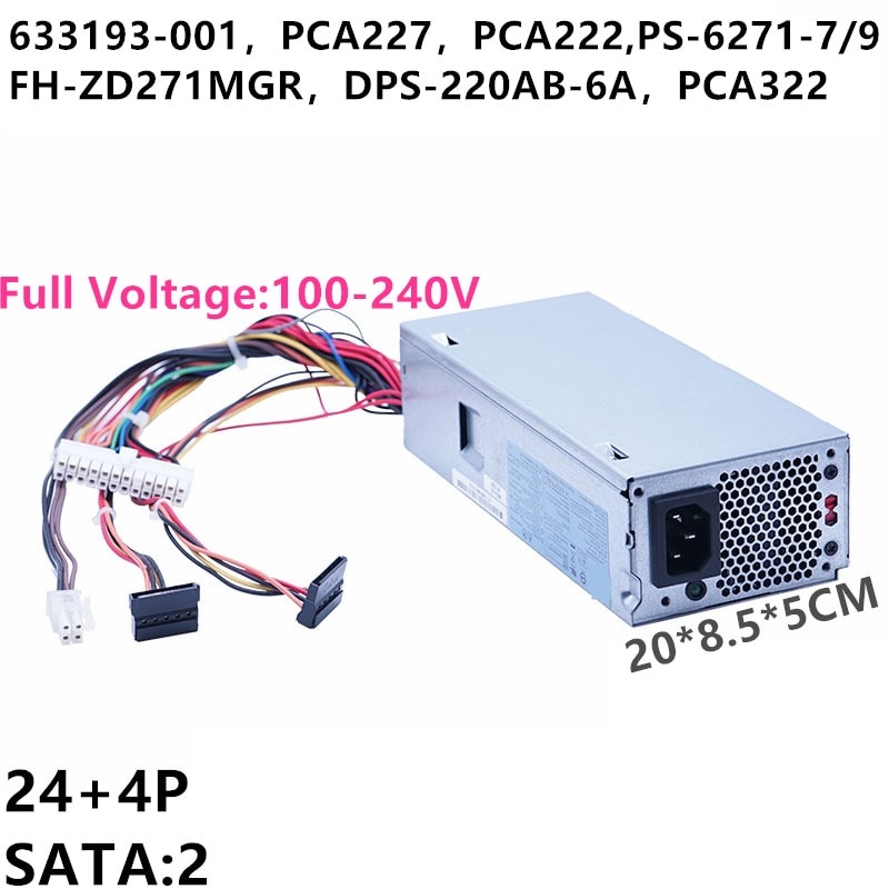HP 633195-001 633196-001 633193-001 PCA227 PCA222 210W 220W 270W PSU ...